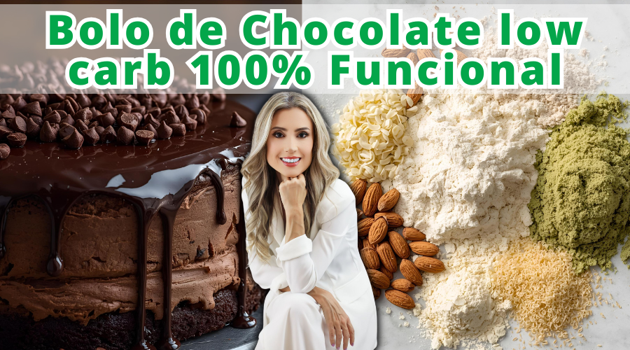 Bolo de Chocolate low carb 100% Funcional - Cursos e Finanças - Saúde e ...
